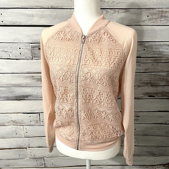 Signature Studio | Jackets & Coats | Signature Studio Pinkpeach Lace ...